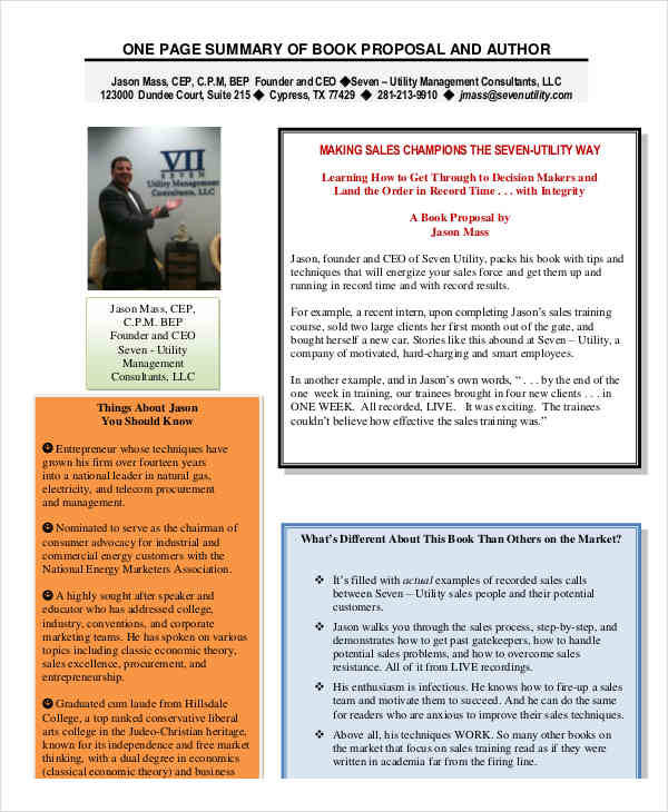 Book Proposal Templates 11 Free Word Excel PDF Formats Samples Book Proposal Templates 11 Free Word Excel PDF Formats Samples