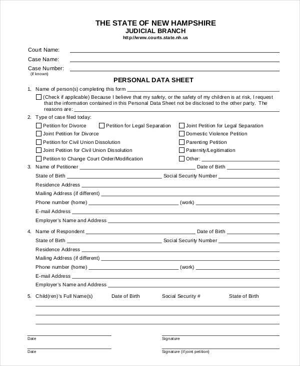 FREE 45 Printable Sheet Samples Templates In PDF MS Word