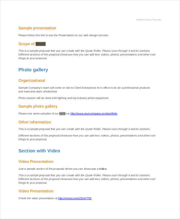 FREE 10 Work Proposals In PDF MS Word