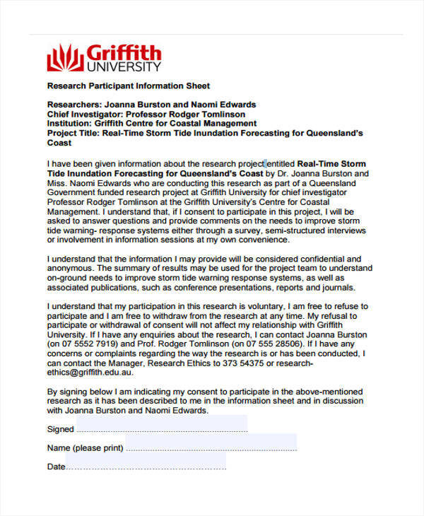 Participant Information Sheet