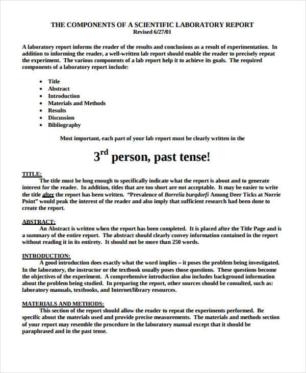 Material And Methods For Lab Reports How To Write A Materials And 