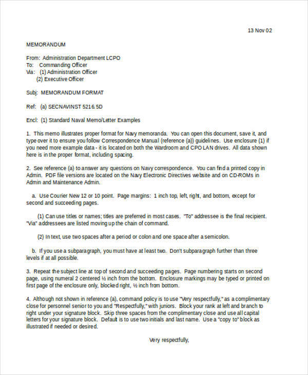 Standard Memo Template Collection