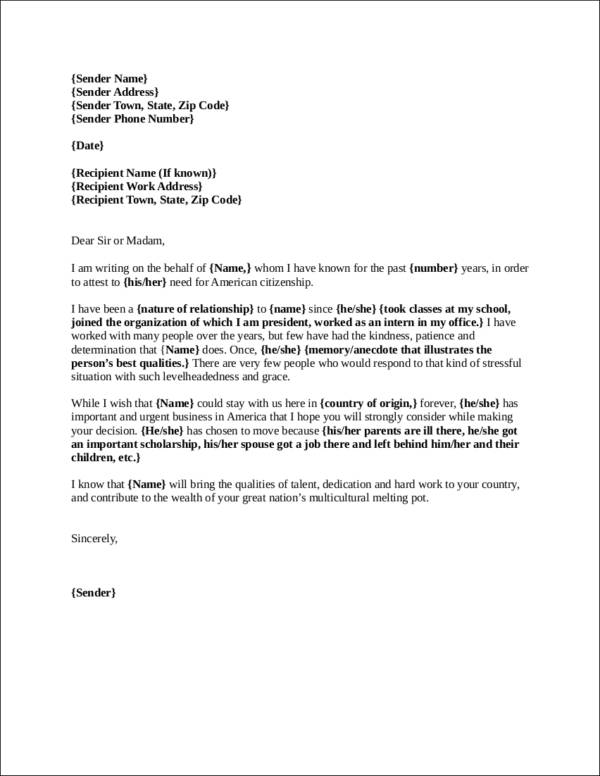 FREE 12 Steps To Writing A Reference Letter For Immigration With 