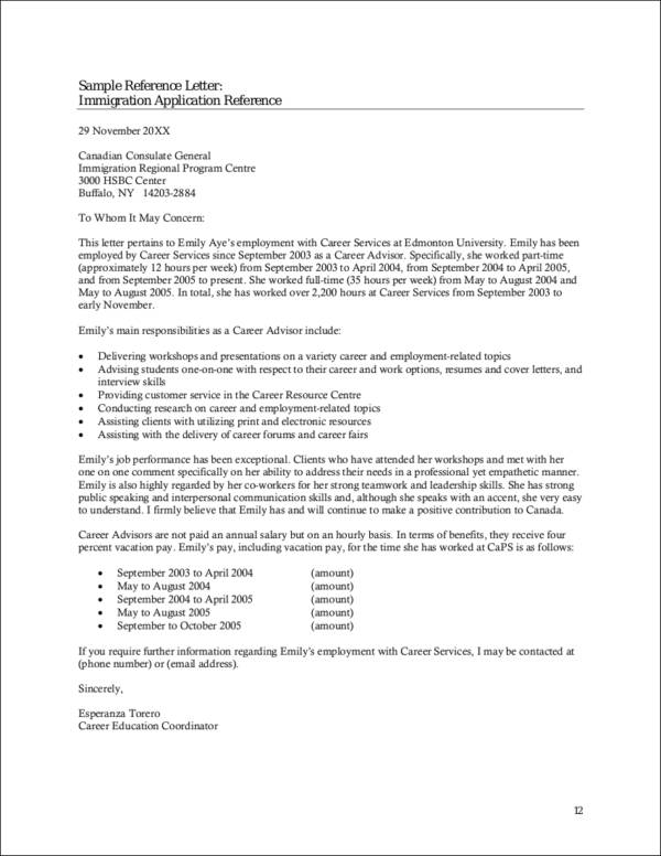 FREE 12 Steps To Writing A Reference Letter For Immigration With