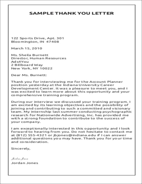 FREE What Is A Thank You Letter With Samples 