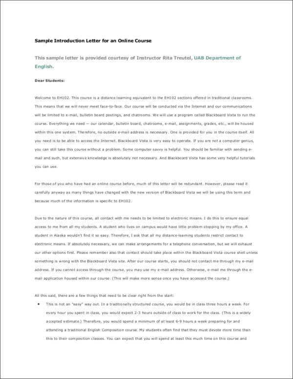 FREE How To Write An Introduction Letter With Samples 