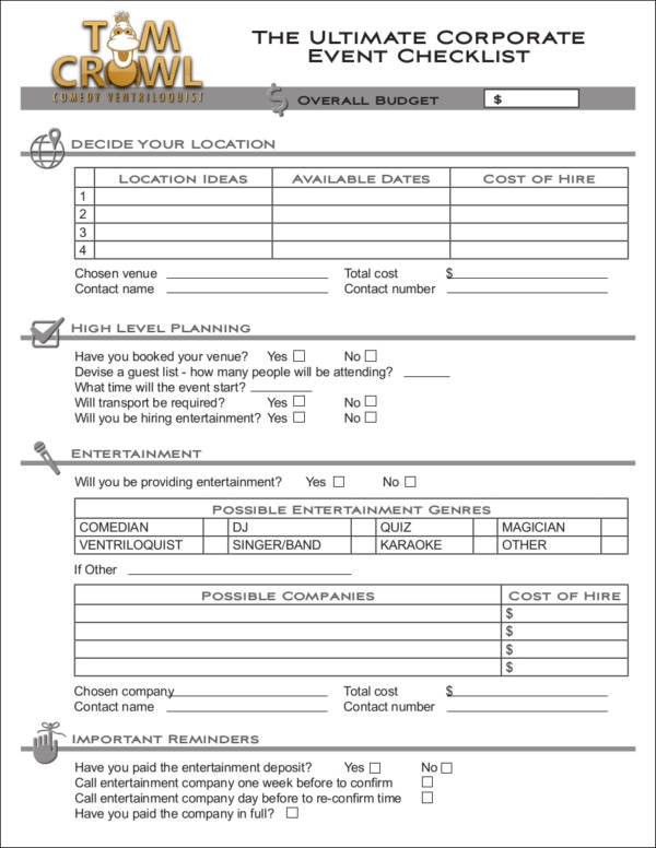 FREE 14 Event Planning Checklist Ideas Samples Templates In PDF MS FREE 14 Event Planning Checklist Ideas Samples Templates In PDF MS