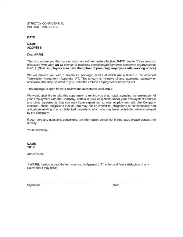 FREE 16 Termination Contract Samples Templates In MS Word PDF 