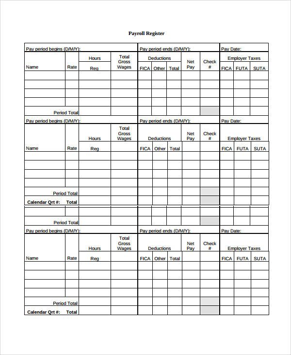 FREE 48 Printable Payroll Templates In PDF MS Word Excel