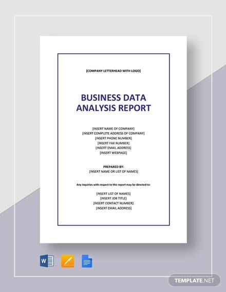 FREE 8 Sample Data Analysis Reports In MS Word PPT PDF Google Docs Pages