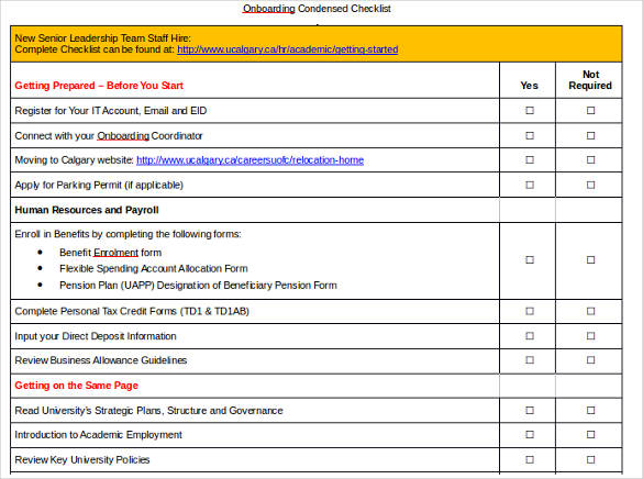 FREE 19 Onboarding Checklist Samples In PDF MS Word Excel Google Docs Pages