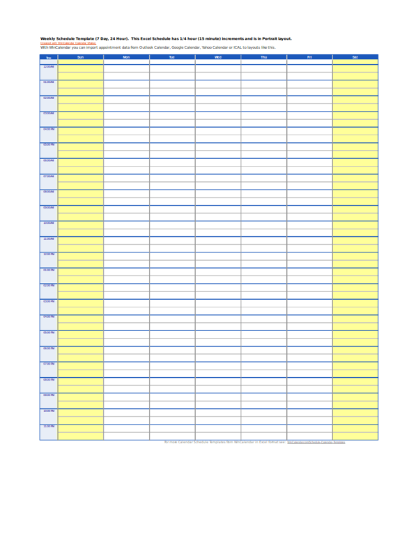 FREE 10 Weekly Task Schedule Samples Templates In PDF MS Word Excel