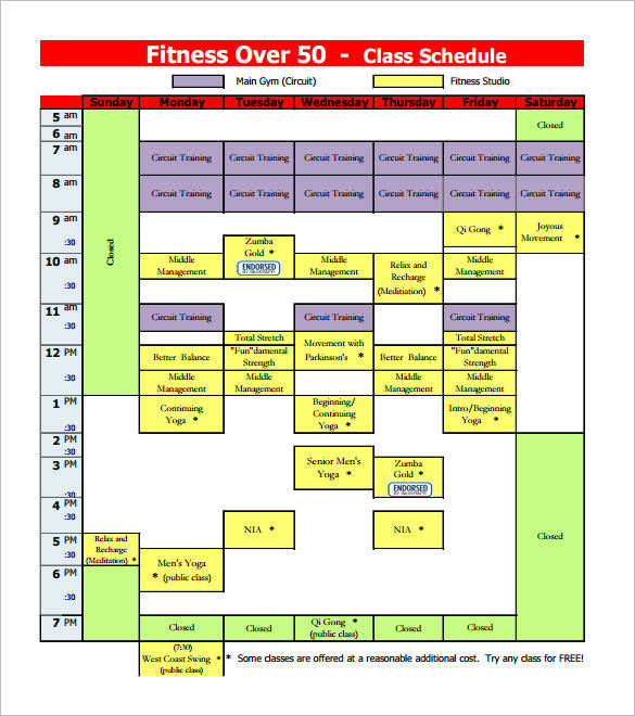 FREE 18 Weekly Group Schedule Templates In PDF MS Word Excel