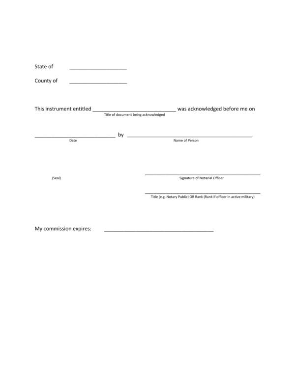 FREE 14 Notary Statement Samples Templates In PDF MS Word