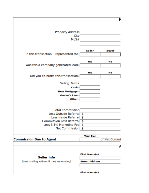 Real Estate Commission Invoice Professionally Designed Templates