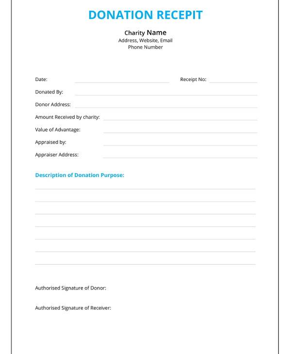 FREE 20 Donation Receipt Templates In PDF Google Docs Google 