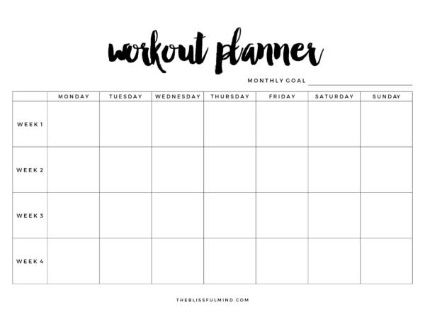FREE 23 Workout Planner Templates In PDF MS Word