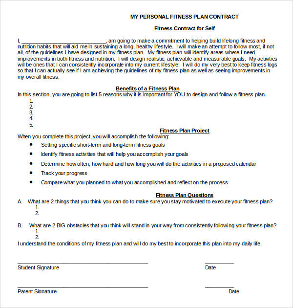 FREE 23 Workout Planner Templates In PDF MS Word