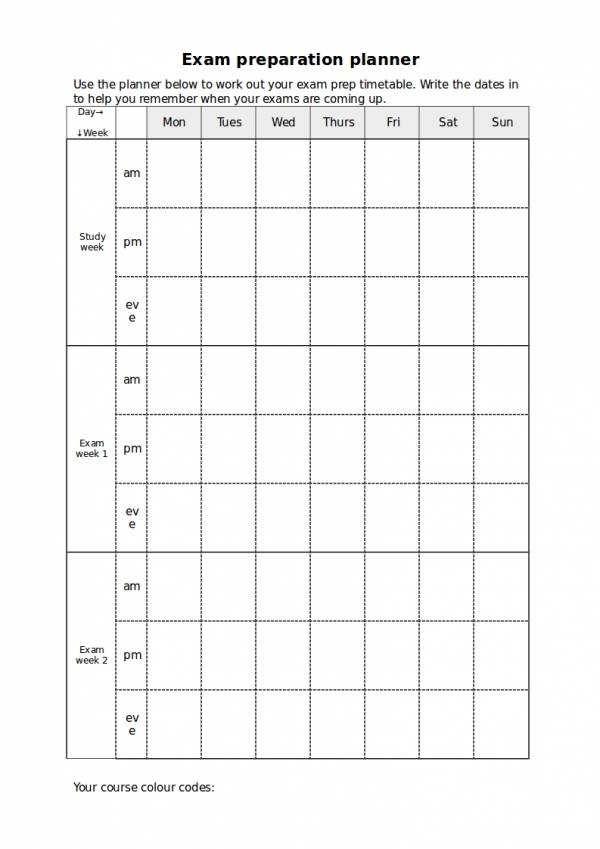 FREE 15 Study Planner Templates In PDF MS Word
