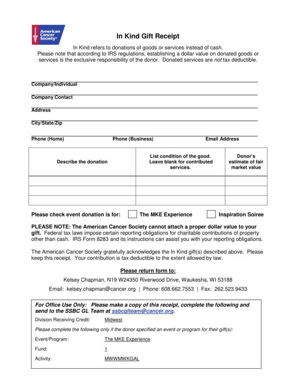 FREE 10 Gift Receipt Templates In PDF MS Word Excel