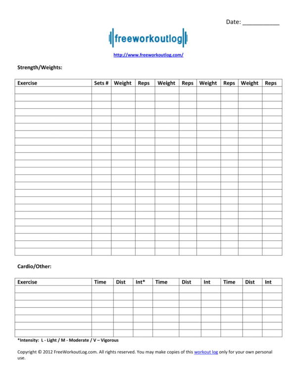 FREE 23 Workout Planner Templates In PDF MS Word