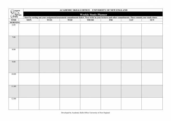 FREE 15 Study Planner Templates In PDF MS Word