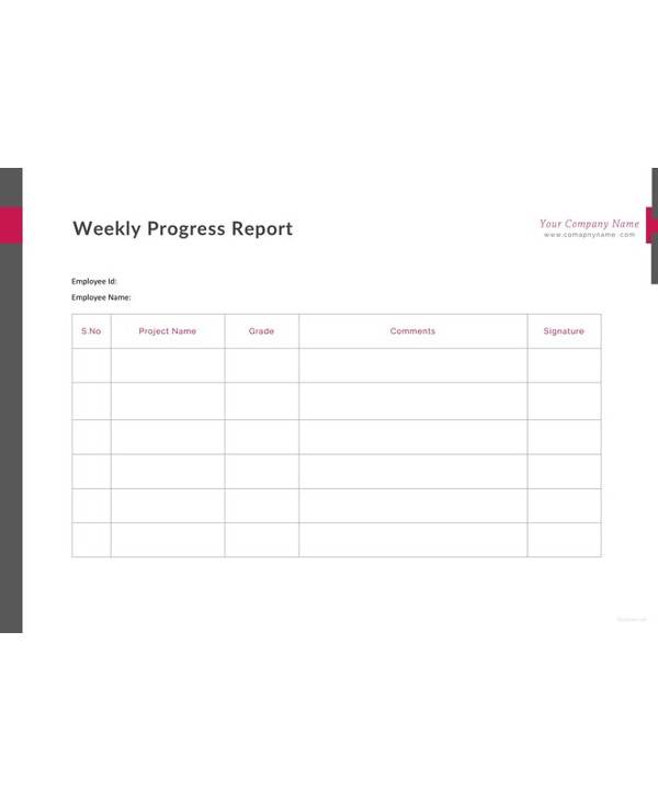12 Sample Progress Report Templates PDF Word Portable Documents 