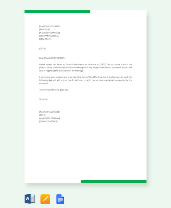 FREE 10 Sample Formal Excuse Letter Templates In MS Word Google Docs 