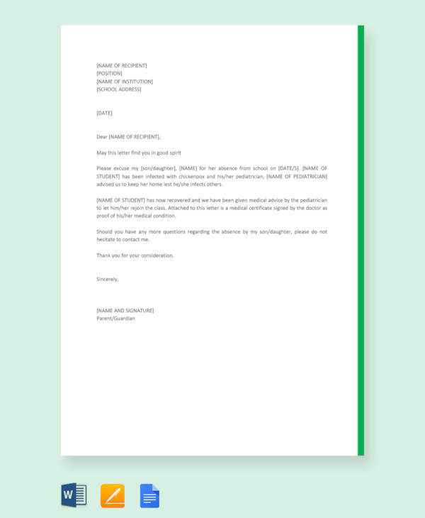 FREE 10 Sample Formal Excuse Letter Templates In PDF MS Word 