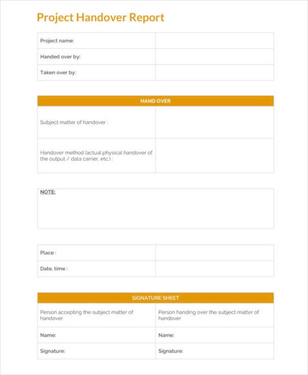Handover Document Project Handover Letter Sample Free Documents Handover Document Project Handover Letter Sample Free Documents