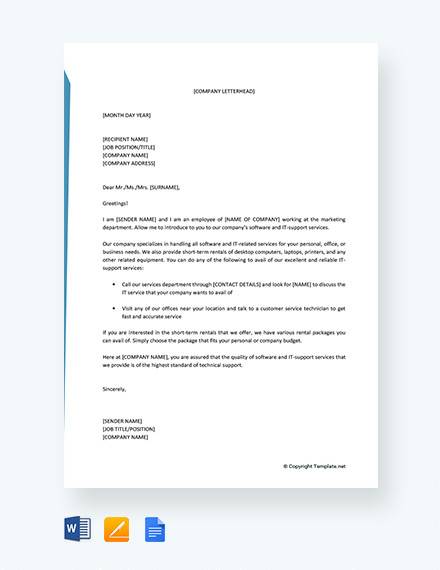 FREE 11 Sample Business Introduction Letter Templates In PDF MS Word 