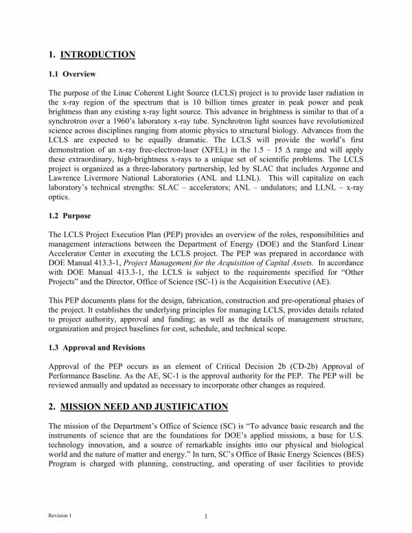 Project Execution Plan For Construction