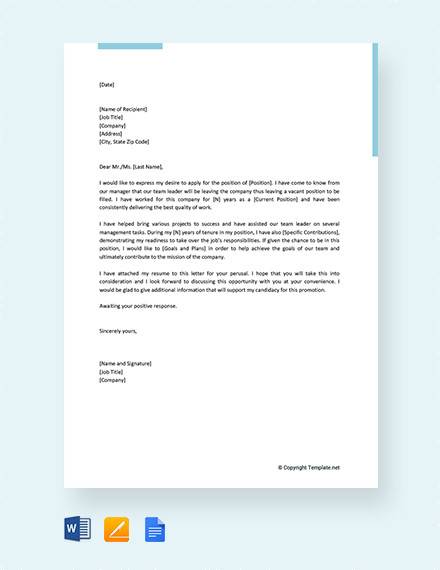FREE 13 Sample Letter Of Intent For Promotion Templates In PDF MS 