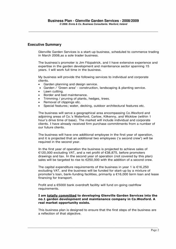 FREE 11 Lawn Care Business Plan Templates In PDF MS Word