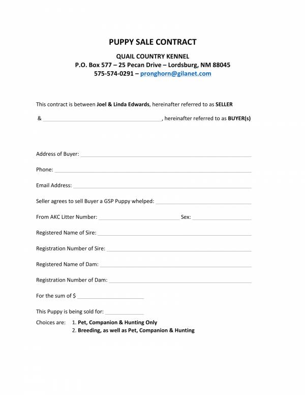 Free Printable Puppy Health Guarantee Template Nisma Info