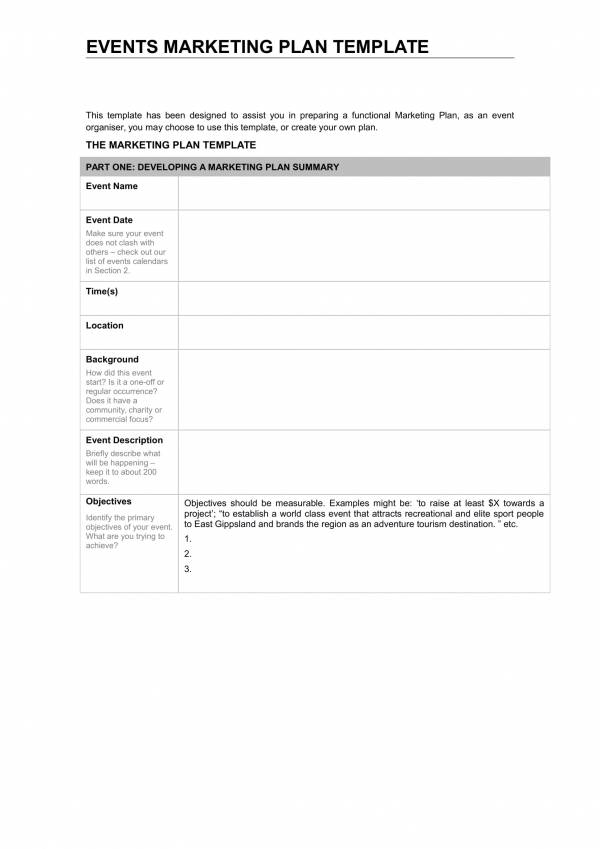 FREE 14 Event Marketing Plan Templates In PDF MS Word