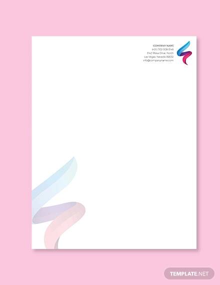 FREE 16 Company Letterhead Templates In AI InDesign MS Word 