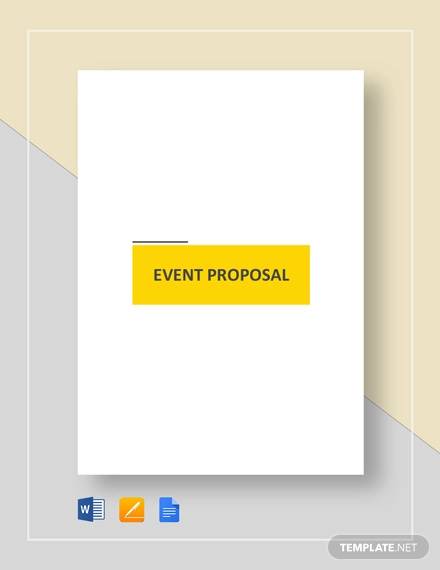 FREE 30 Sample Event Proposal Templates In Illustrator InDesign MS 
