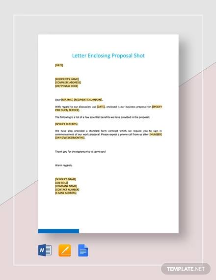 FREE 44 Sample Proposal Letter Templates In PDF MS Word Pages 