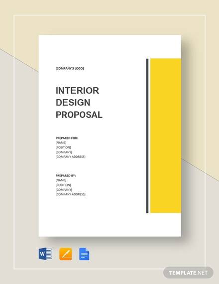 FREE 16 Sample Interior Design Proposal Templates In PDF MS Word 