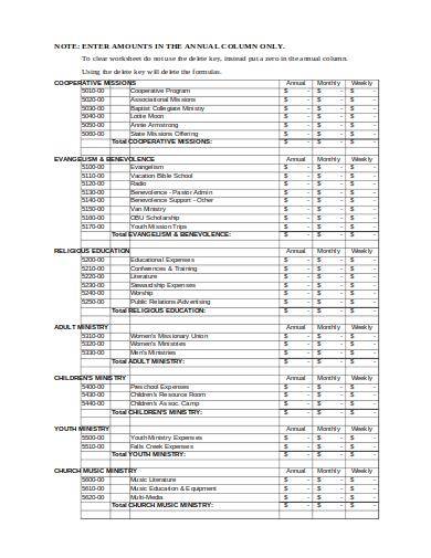 FREE 9 Budget Samples In Excel