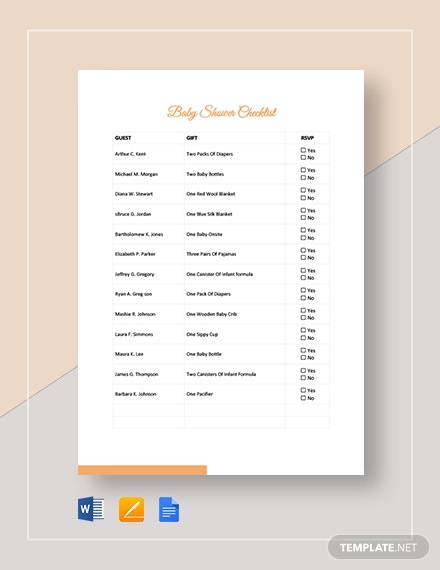 Baby Shower Programs Template Collection