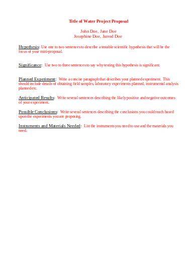 FREE 26 One Page Proposal Samples In PDF MS Word