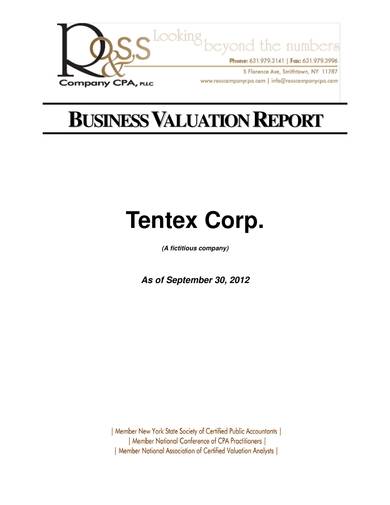 FREE 12 Sample Valuation Reports In MS Word Pages Google Docs PDF
