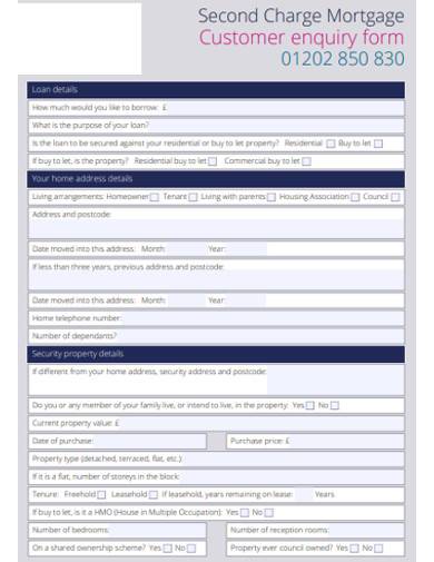 FREE 10 Customer Enquiry Form Samples In PDF MS Word