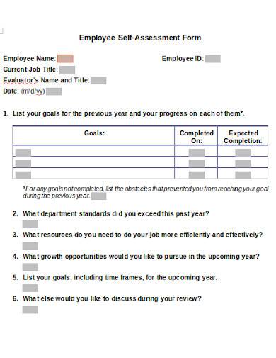 FREE 11 Employee Assessment Samples In PDF MS Word