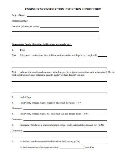 FREE 13+ Construction Inspection Report Samples in PDF | MS Word