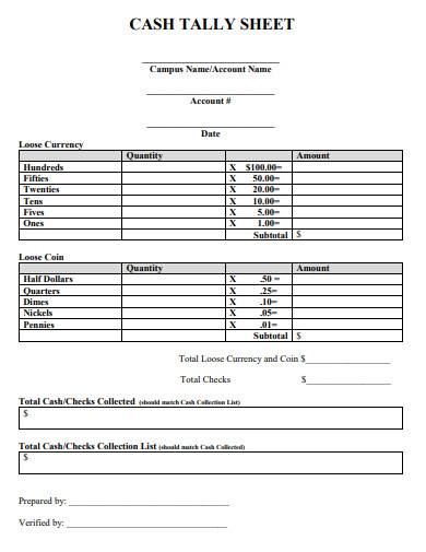 FREE 18 Tally Sheet Samples And Templates In Excel PDF