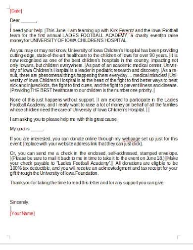 FREE 10 Charity Fundraising Letter Samples Templates In MS Word PDF