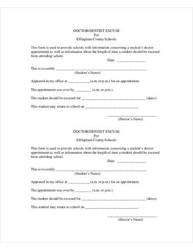 FREE 5 Printable Doctor s Note For Work Samples In MS Word Pages 